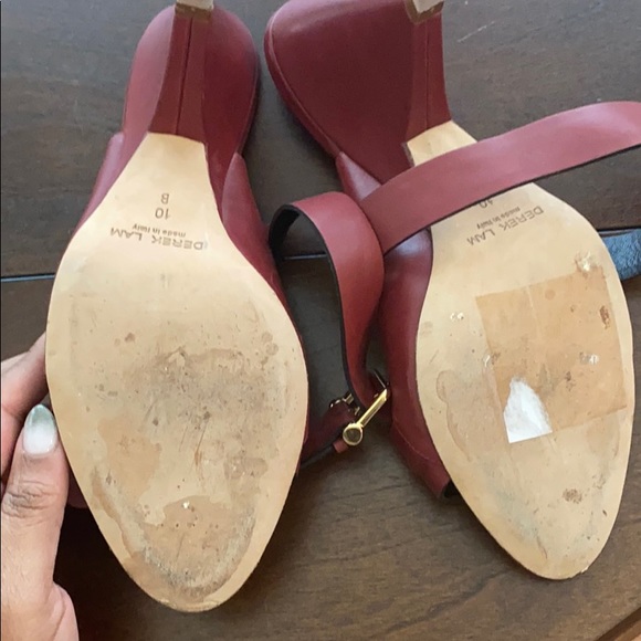 Derek Lam | Shoes | Derek Lam Cranberry Triangle Block Heels | Poshmark